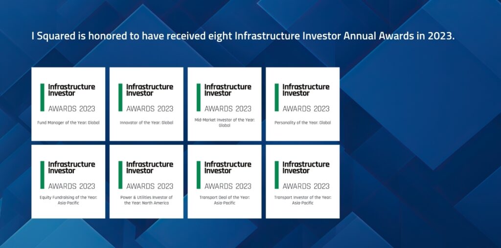 I Squared Wins Eight Infrastructure Investor Awards - I Squared